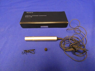 Sony ECM-77B Miniature Omnidirectional Lavalier Mic w/ ball head, 2 mic ...