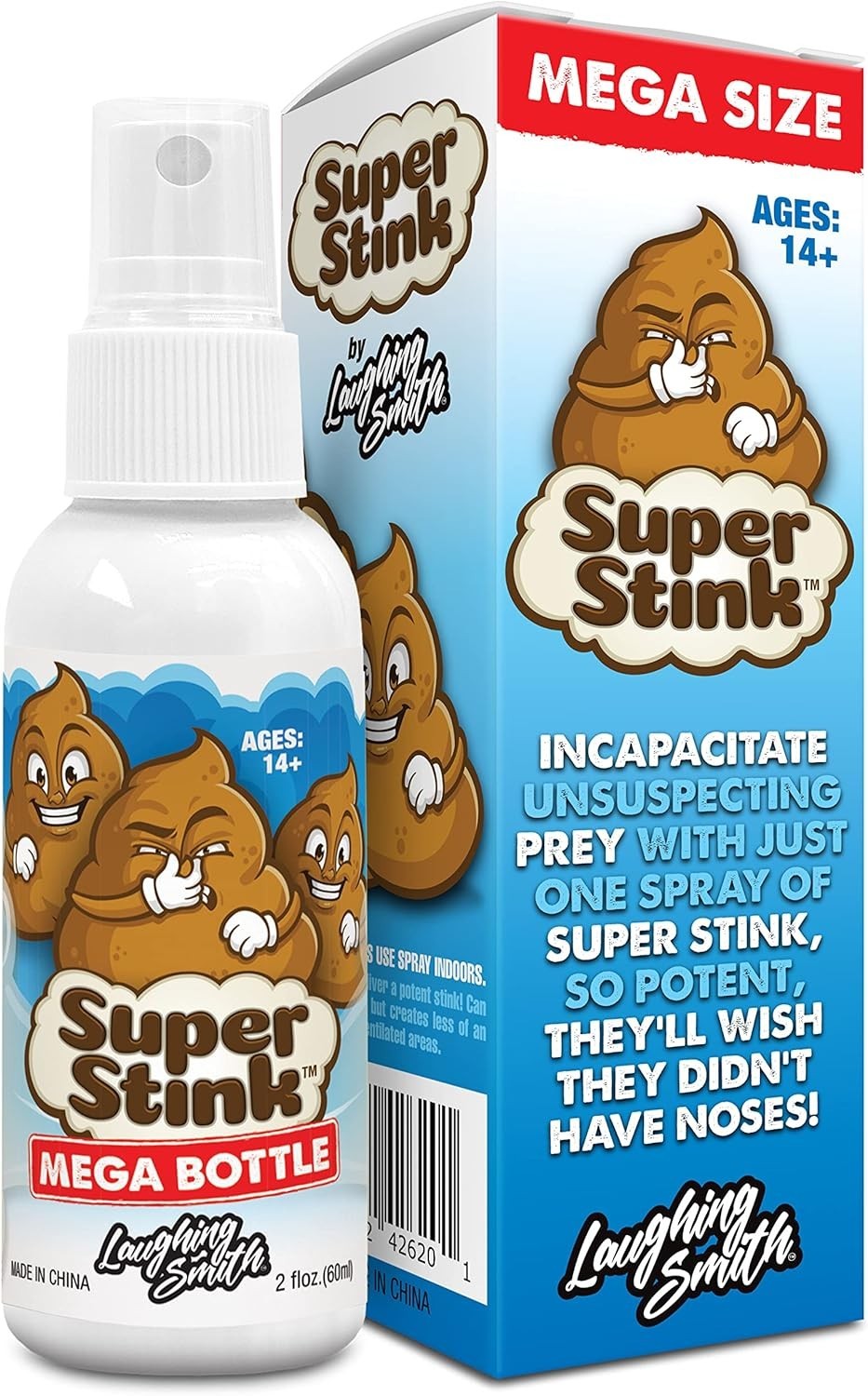 SUPER STINK (Mega Size 60Ml) - Fart Spray - 'Insanely Strong' Extra ...