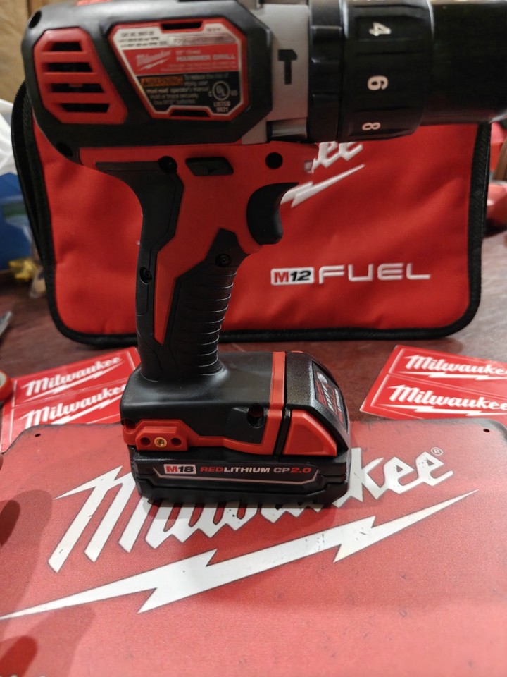 Milwaukee M18 1/2'' Cordless Compact Hammer Drill 2607-20 (tool only ...