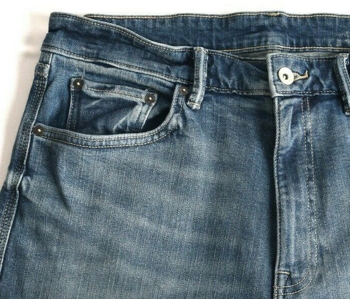M&S Collection jeans mens straight fit stretch jeans FACTORY SECONDS M3 ...