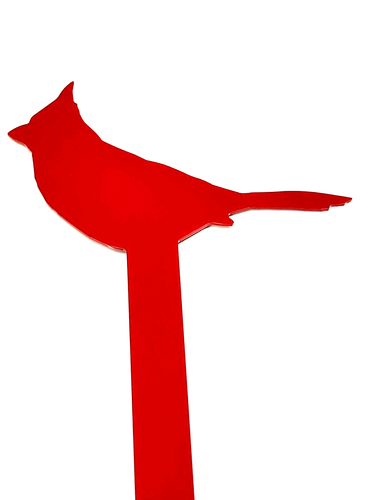Cardinal Metal Mailbox Flag CNC Metal Art Painted Hardware Included ...