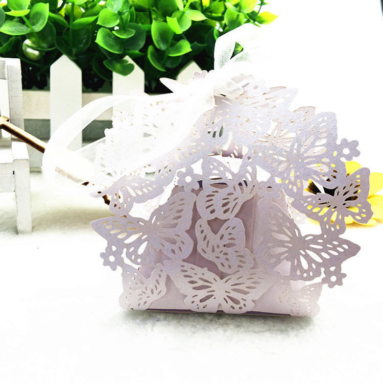 Lace Laser Cut Wedding Favor Boxes with Ribbon Cake Candy Gift Boxes 20 ...