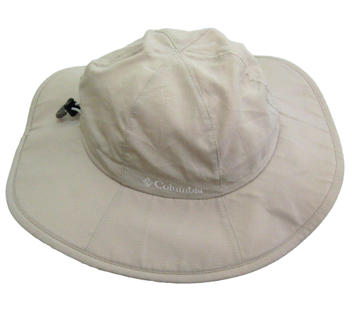 COLUMBIA Women's Beige Boonie Cap Safari Sun Hat Omni-Shade Drawstring ...