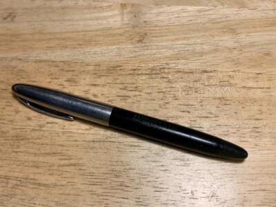 Vintage W A Sheaffer Black / Chrome Cap Touchdown Medium Nib Fountain ...