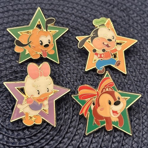 Disney Trading 4 Pin Lot Goofy Daisy Chip Pluto Anime Stars FREE ...
