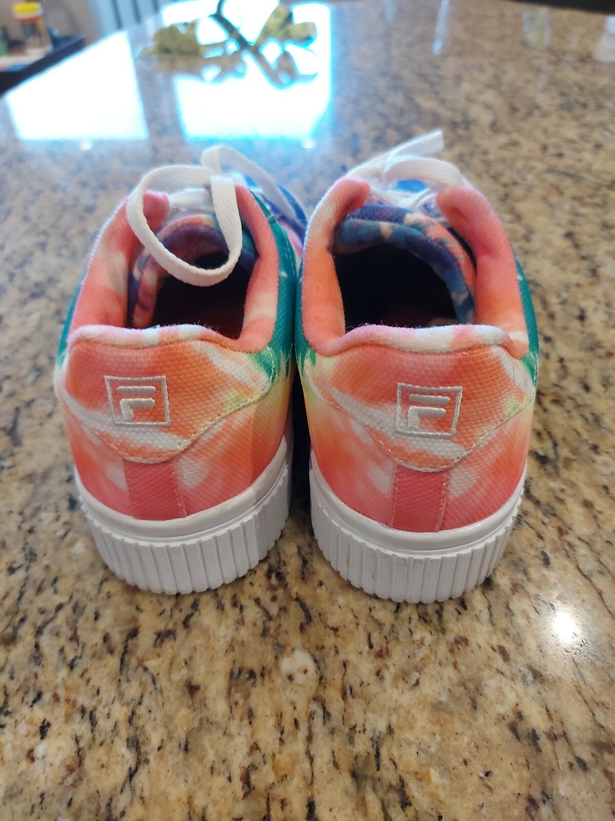 FILA Tie Dye Panache Stack Platform Rainbow Sneakers/… - Gem
