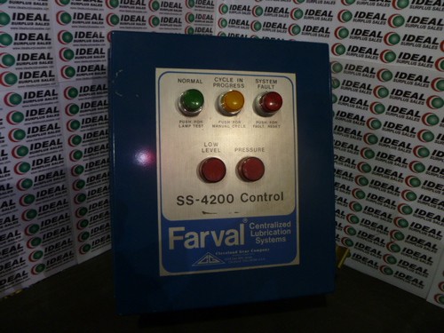 Farval SS-4200 Control Centralized Lubrication System - NEW | eBay