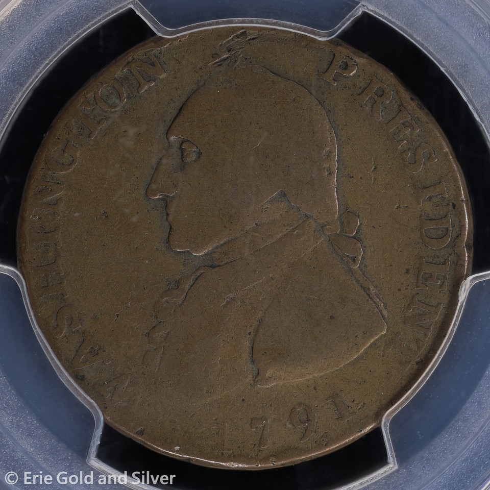 1791 1C Washington Colonial Copper Cent PCGS VG 08 | Large Eagle | eBay