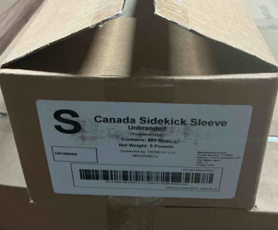 Canada Sidekick Sleeve, 500 count New In Box | eBay