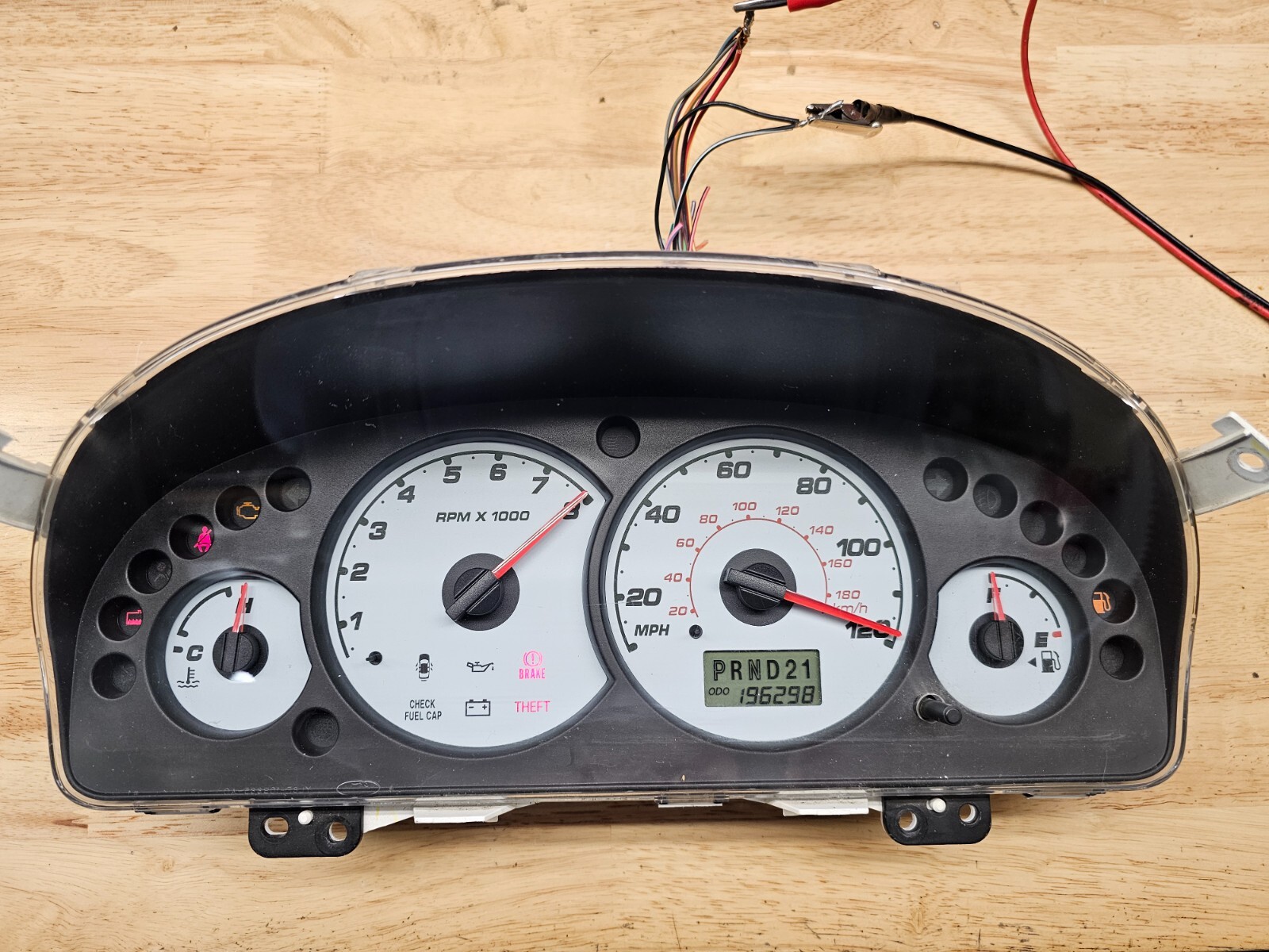 2001 FORD ESCAPE INSTRUMENT CLUSTER PART NUMBER YL8F-10849-AL 196K ...