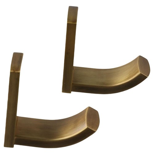 2 Pack Wall Mounted Robe Holder with Screws Towel Hanger Bathroom ...