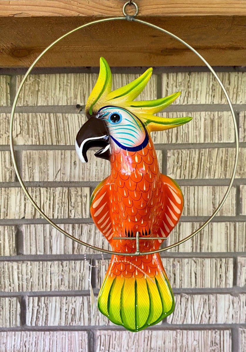 Ceramic Mexican Talavera Pottery Parrot Talavera Dove Planter