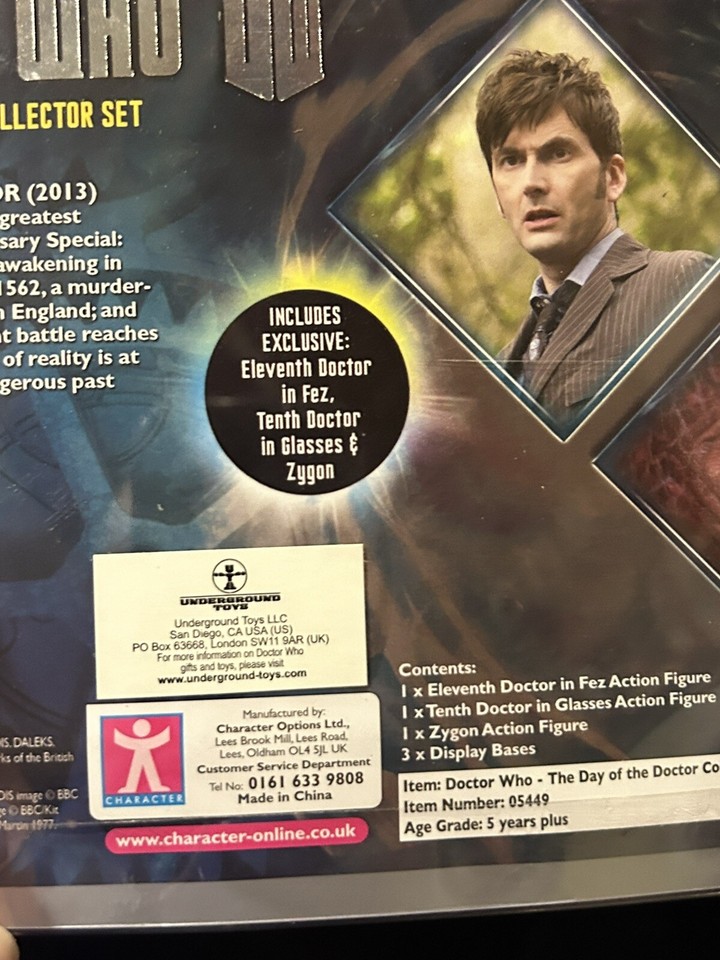 DOCTOR DR WHO LTD EDITION DAY OF THE DR COLLECTORS SET 50TH ANNIVERSARY ...