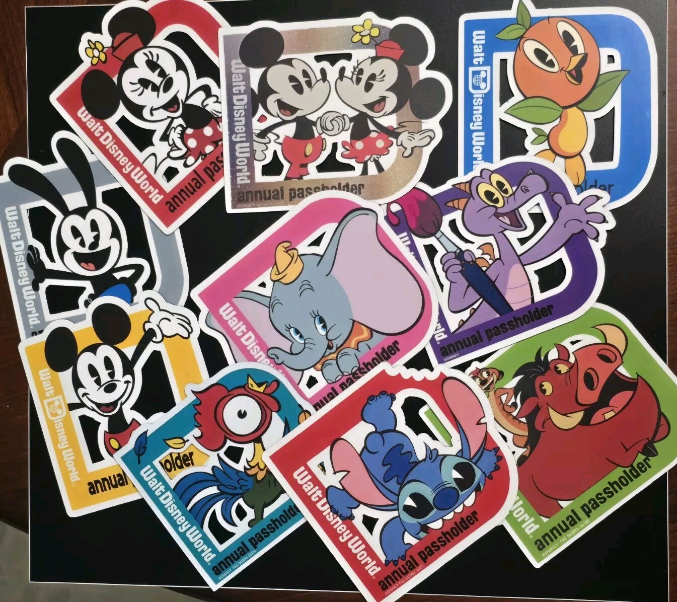 Walt Disney World Passholder Magnet Collection Of 10 ((HOMEMADE COPIES ...