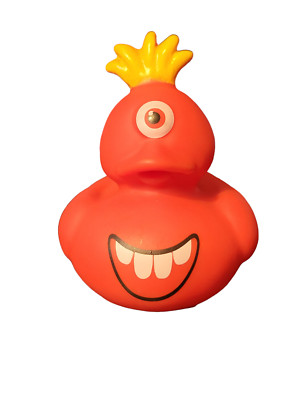 Red Cyclops Duck - Bath Toy Duck 2" Rubber Bath Toy - New | eBay