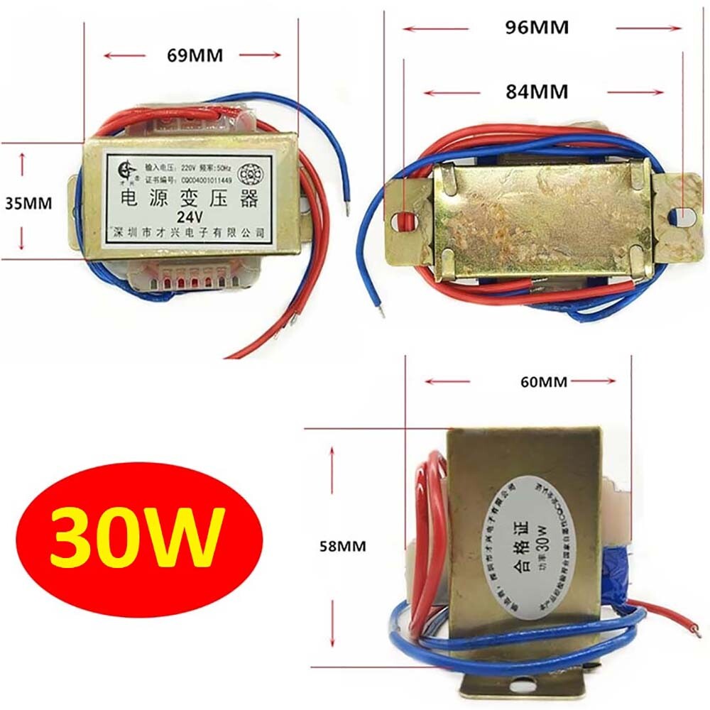 1W~100W Power Transformer AC 110V/220V/380V IN 6V-36V Out Single/ Dual ...