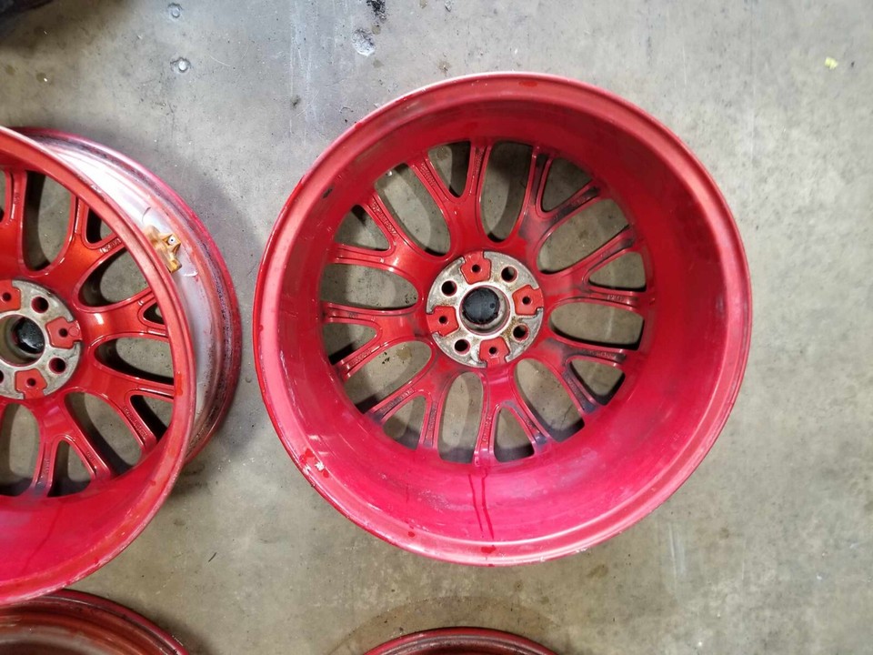 Mini Cooper JCW Wheels Red R112 Challenge Cross Spoke 17x7 02-15 #57 | eBay
