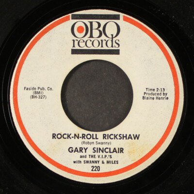 GARY SINCLAIR & V.I.P.'S: st. louis blues / rock-n-roll rickshaw OBO 7 ...