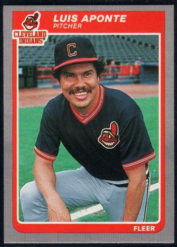 1985 Fleer #437 Luis Aponte NM-MT Indians ID:209347 | eBay