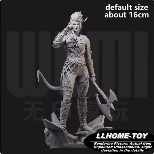 Game Karlach Tiefling Smoking Resin 3D Print GK Figure DIY Model ...