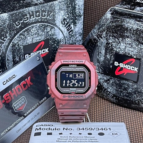 Casio G-Shock GW-B5600SL-4D Maroon Earthy Color Digital Solar Bluetooth ...
