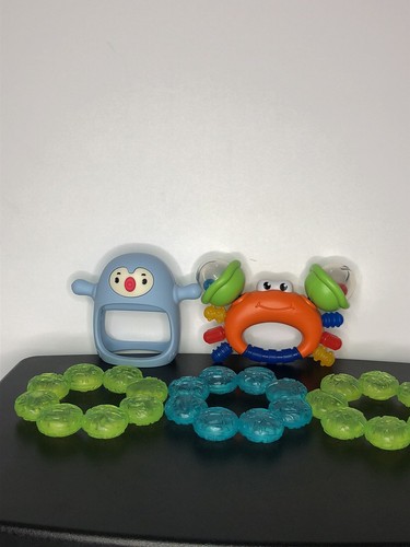 Set Baby Teething Ring Water Filled, 1 Teether Chewing1 BPA Free ...