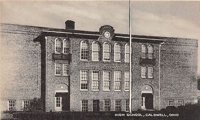 B74/ Caldwell Ohio Postcard Noble County c1940s High School Building | eBay
