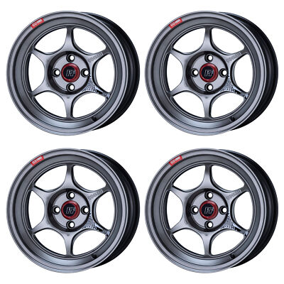 Genuine ENKEI Wheels PF06 15x8.0J +35 4x100 Silver [Set of 4] | eBay