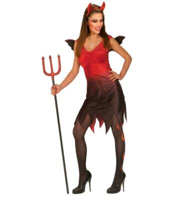 Devil Lady Large UK 14-16 Adult Ladies Fancy Dress Costume | eBay