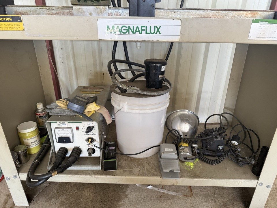 Complete Magnaflux P-1500 240V MPI Dry Bench With ALL ACCESSORIES TO ...