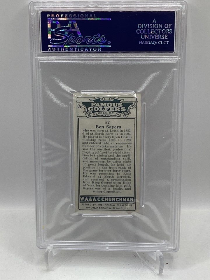 1927 Churchman Famous Golfers Small #37 Ben Sayers PSA 7.5 | eBay