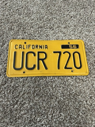 1956 California License Plate Nice | eBay
