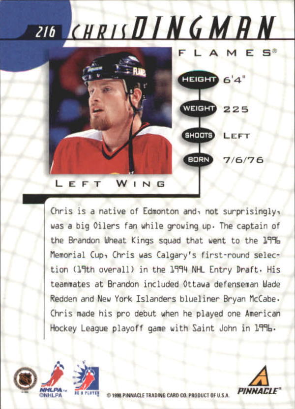 1997-98 Be A Player Autographs #216 Chris Dingman - NM-MT | eBay