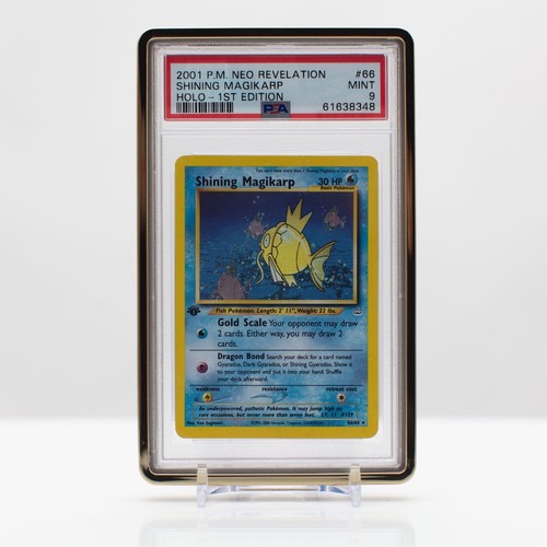Pokemon Shining Magikarp 1st edition Neo Revelation Holo #66 2001 - PSA ...