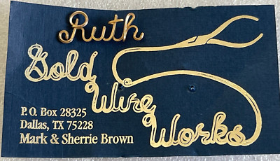 RUTH Gold Tone PIN . #B | eBay