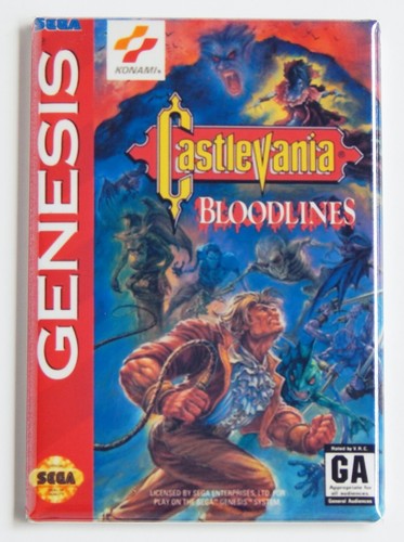 Castlevania Bloodlines FRIDGE MAGNET video game box | eBay