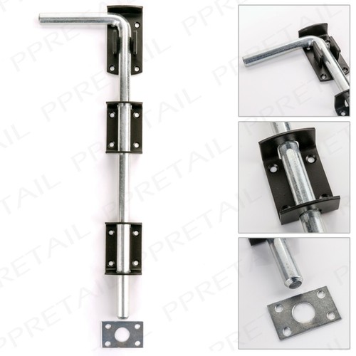LARGE DROP BOLT Garden Gate Garage Door Floor Ground Stable Lock Heavy ...