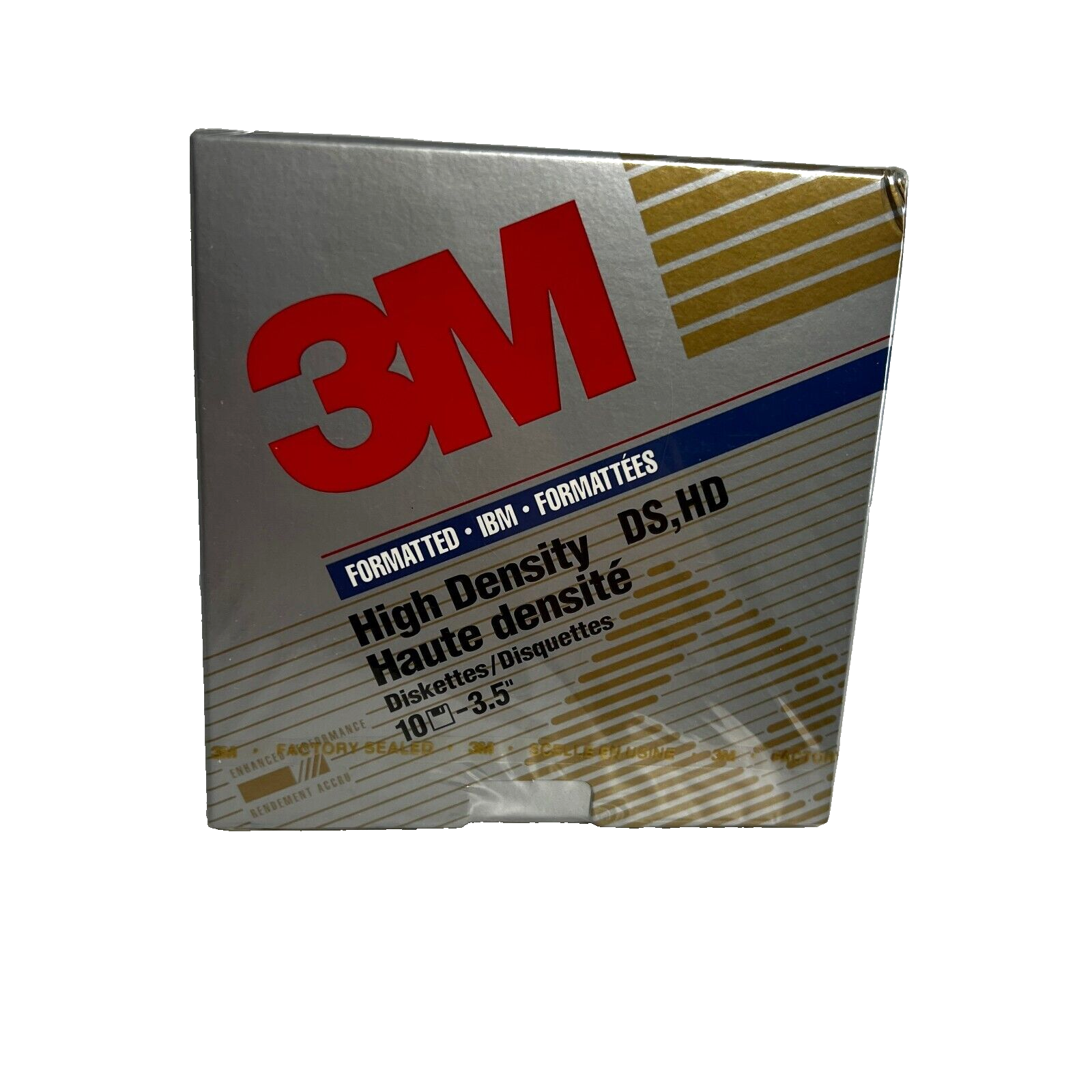 3M High Density 3.5" Diskettes 10 Pack IBM Formatted DS HD Floppy Disks ...