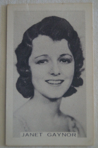 Stage and Screen Vintage 1936 Pre WWII Premier Trade Card Janet Gaynor ...