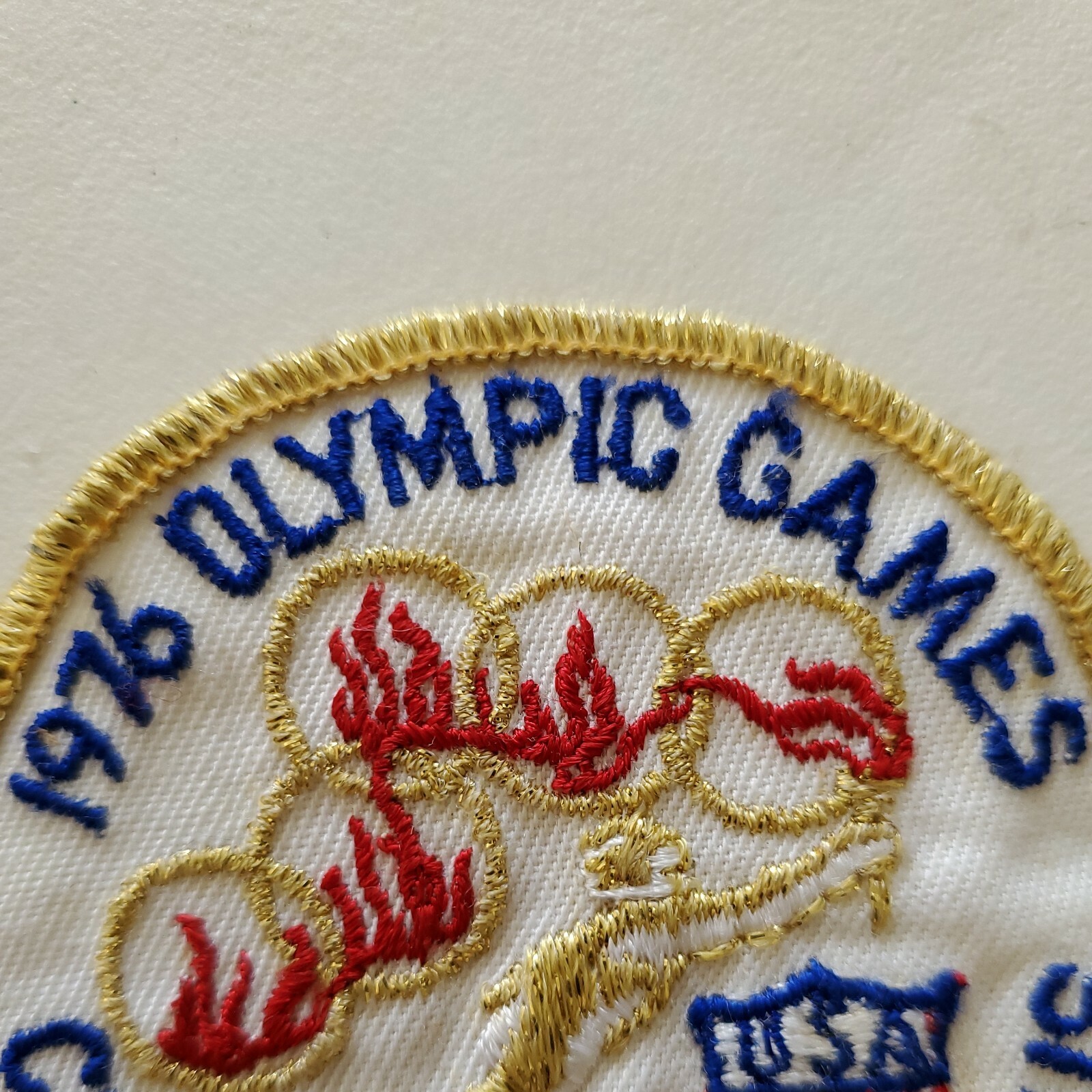 1976 Olympic Games Citius Altius Fortius USA Embroidered Patch Torch ...