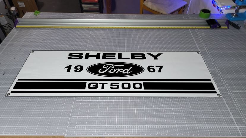 shelby gt 500 1967 ford Custom Banner with Grommets mustang cobra 93 ...
