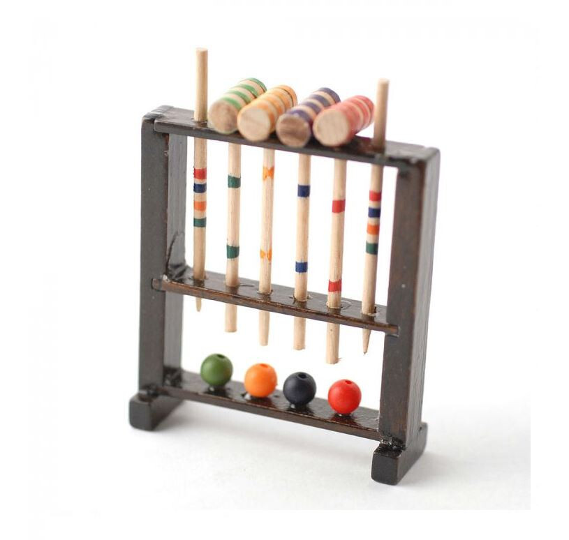 Miniature Croquet Set, Outdoor Game, Fairy Garden Accessory | eBay