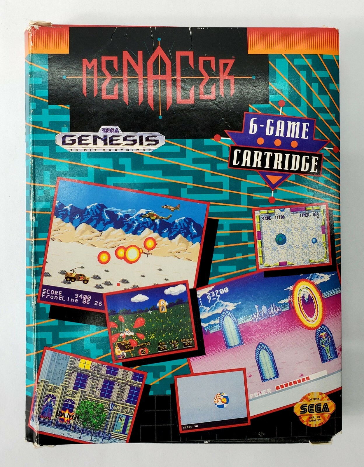 Sega Genesis - Menacer 6 Game Cartidge (1992) - CIB Complete | eBay