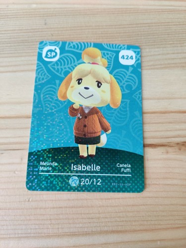 Carte Amiibo Animal Crossing SP n°424 Isabelle [EUR] Serie 5 Near Mint ...