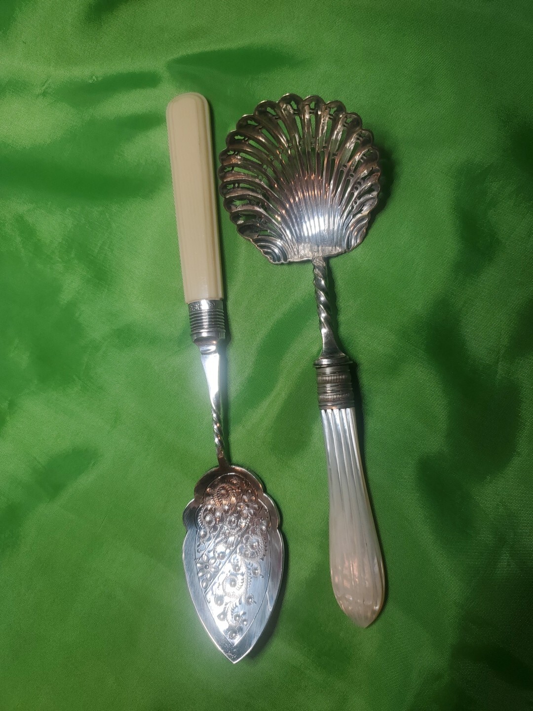Strainer Sifter Spoon W/mop Handle And EP Jam Spoon | eBay