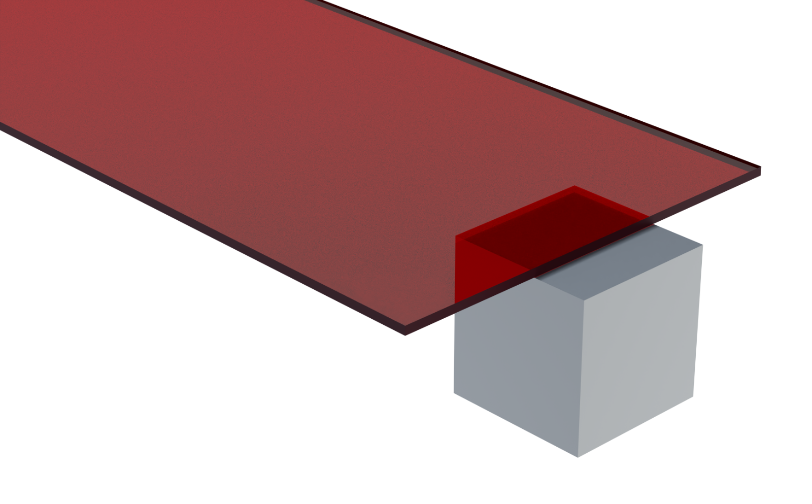 Acrylic Transparent Sheet, 2423 T-Red 6MM 1/4" Thick, 24" w x 24" L | eBay