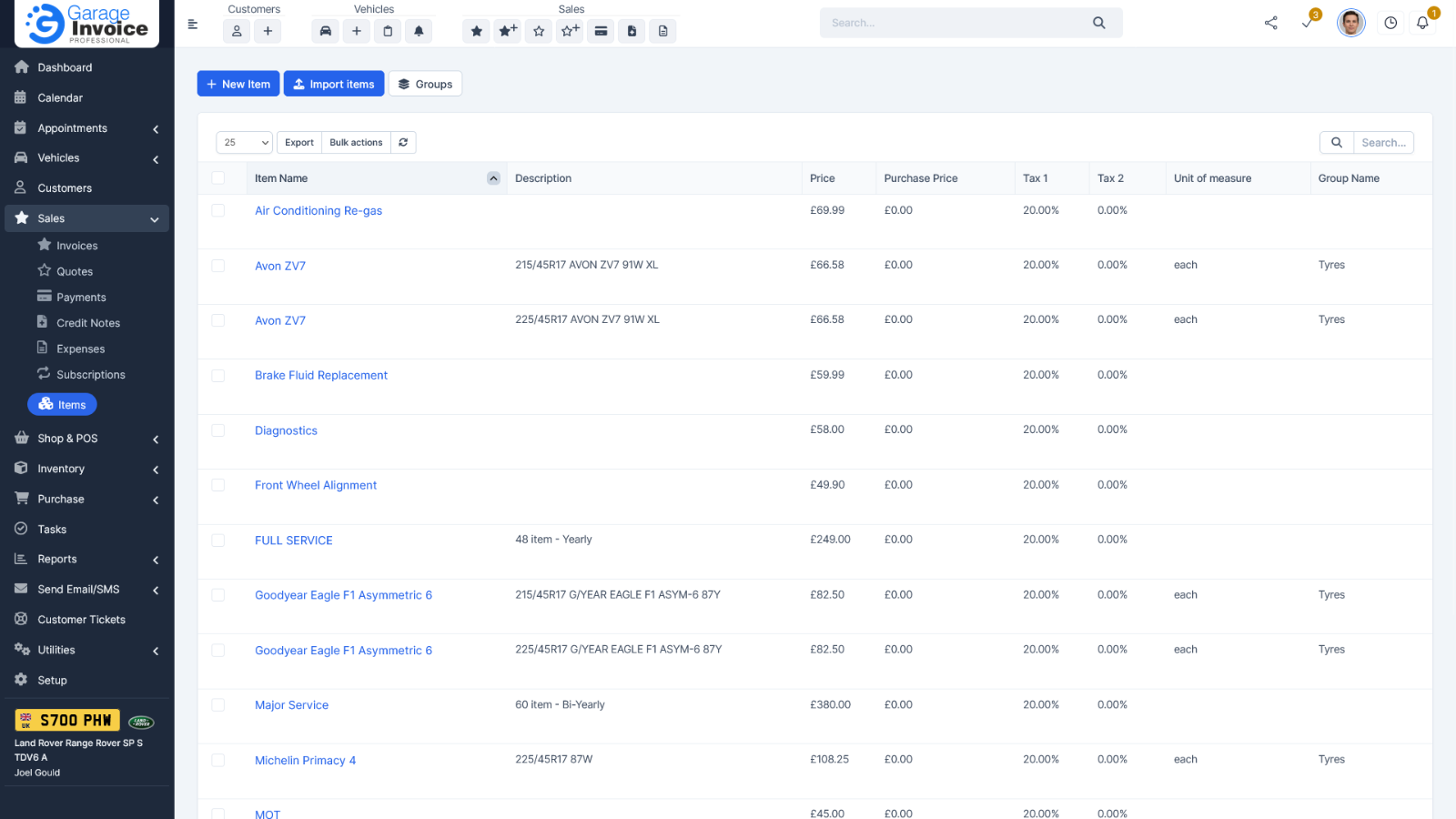 Car Garage & Workshop Management and Invoicing Software with ...