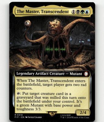 MTG The Master, Transcendent (Extended Art) - Universes Beyond: Fallout ...