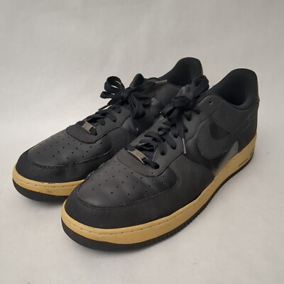 Nike Air Force -1 '82 Men's Size 15 Black Leather | eBay