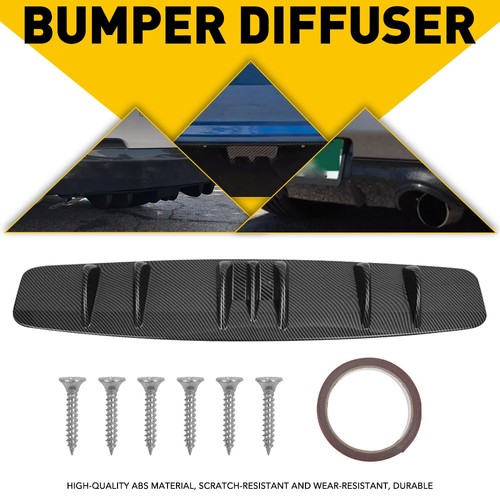 For Acura TLX Rear Body Bumper Diffuser Shark 7Fin Wing ABS Spoiler ...